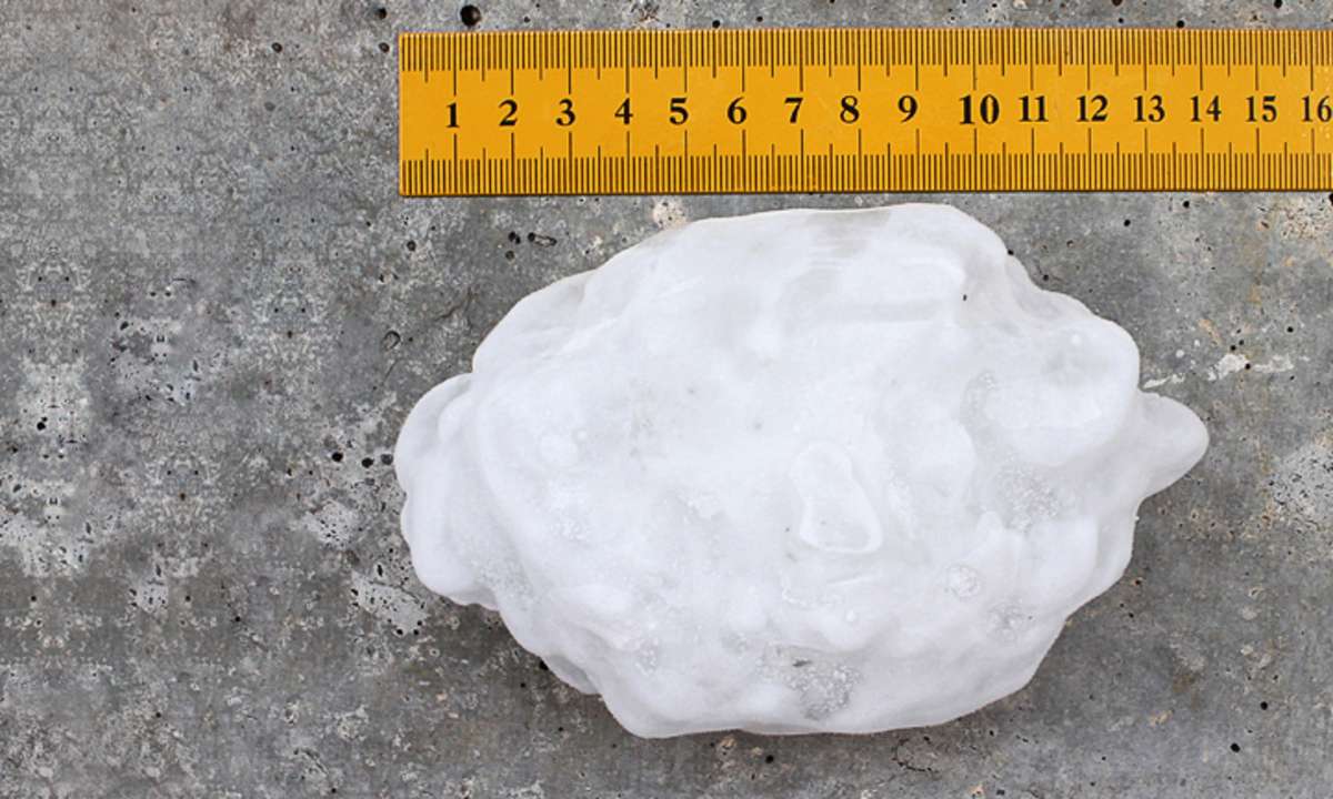 Rekord-Hagelkorn in Reutlingen gefunden - ESKP